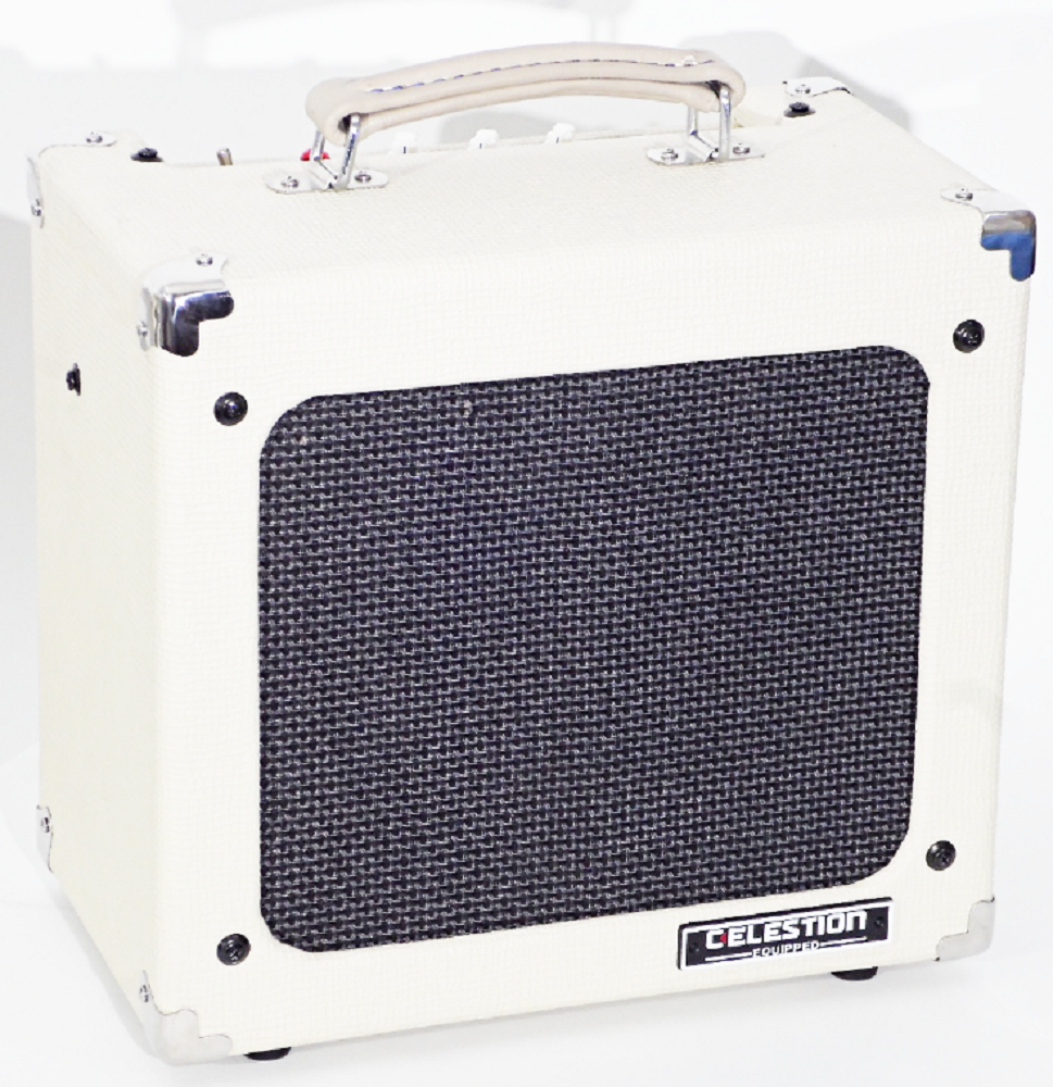 RMS 15W Tube Amp 1x10" White Leather Finish – Cecere's Music