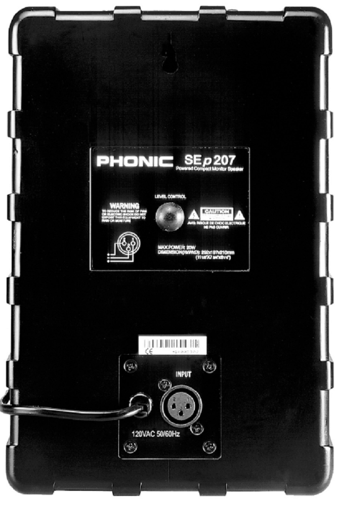 Phonic SEP-207 20w 6.5in 2-way Powered Speaker Black – Cecere's Music