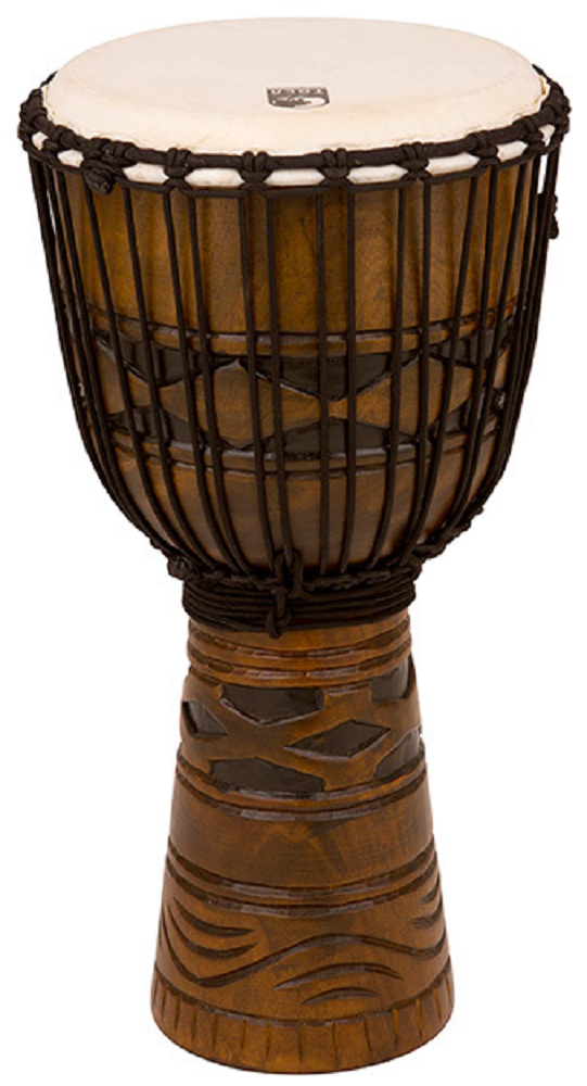 Toca 12 Inch Origins Series Wooden Djembe Synthetic Head in African Ma ...